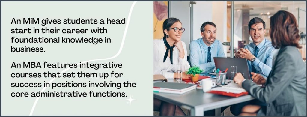 MBA vs MiM: What are the differences? - MBA Stack